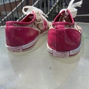 Coach | Shoes | Coach Pink Barrett Sneakers Us 8 2 Womens | Poshmark